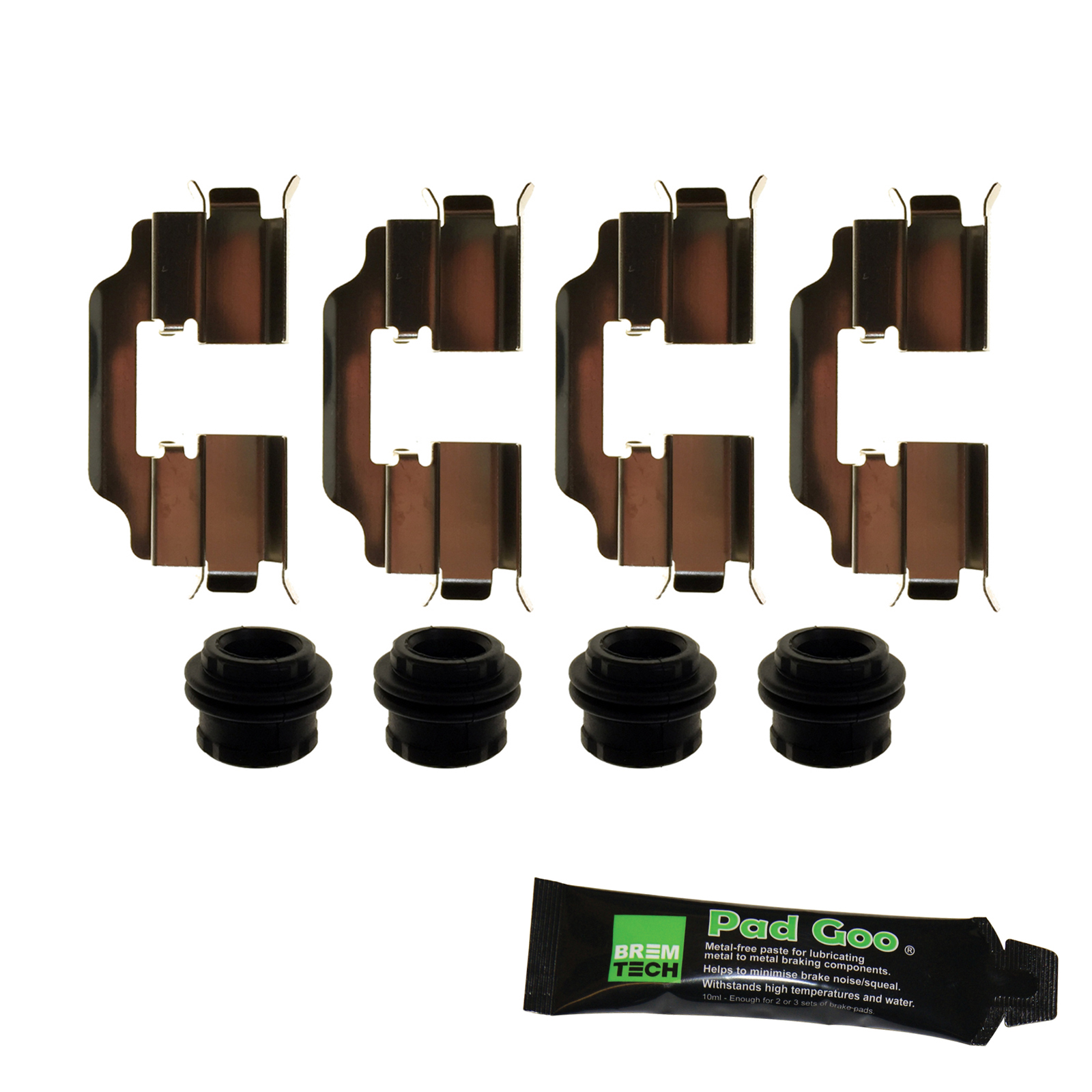 REAR BRAKE PAD FITTING KIT ANTI RATTLE SHIMS FITS: VAUXHALL CORSA E 14 ...
