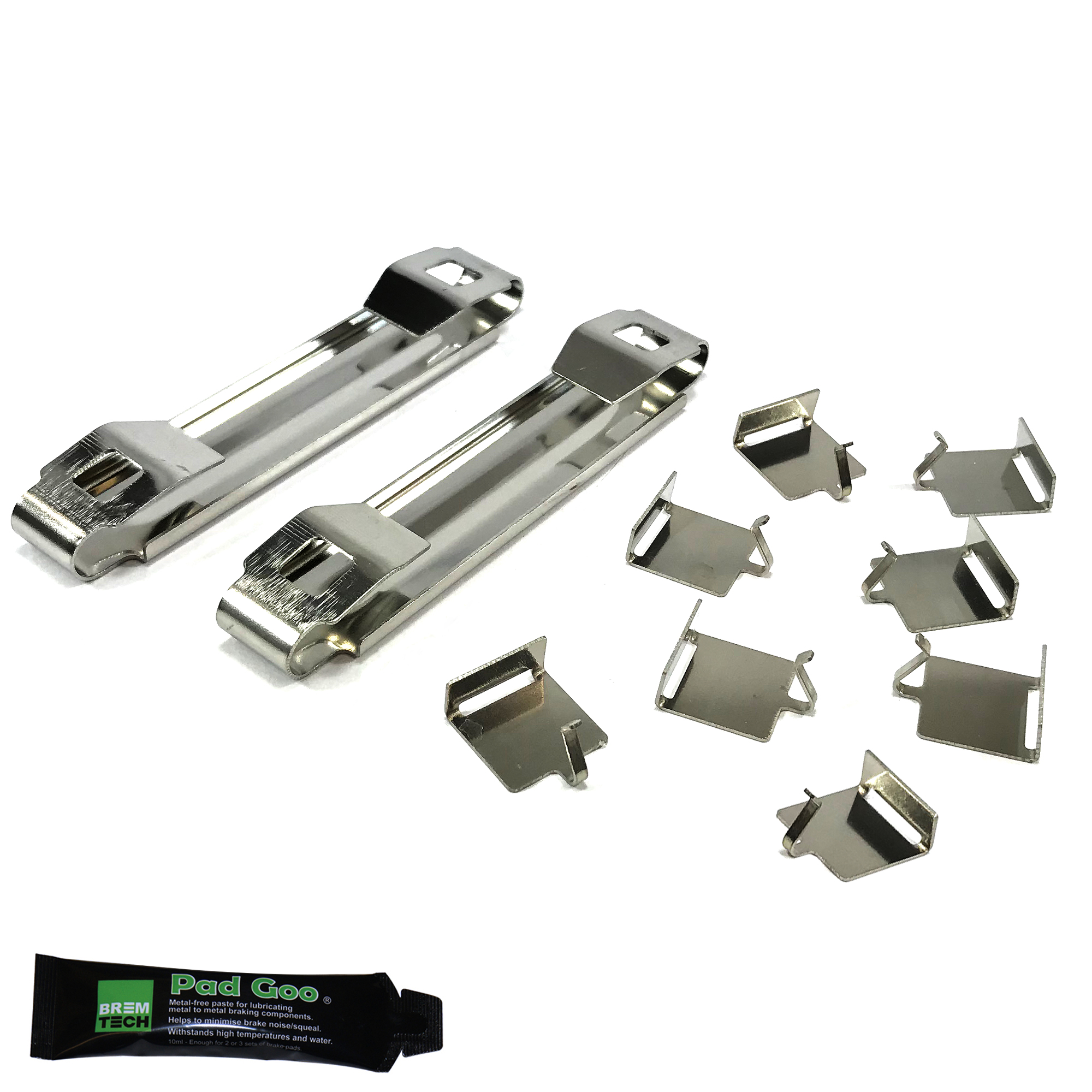 FRONT BRAKE PAD FITTING KIT RATTLE SHIMS FIT: AUDI TT 14- 4 POT CALIPER ...