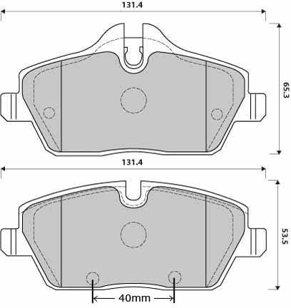 Mini Clubman 07-15 R55 Clubman Cooper S Front - Brake Pads and Shoes ...